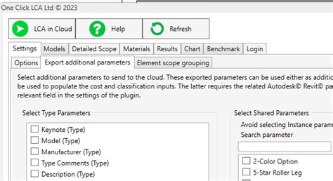 autodesk® revit® integration one click lca help centre