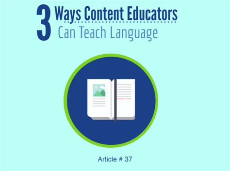 37 ell strategies for content teachers how to be a teacher of