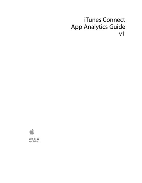 ITunes Connect App Analytics Guide