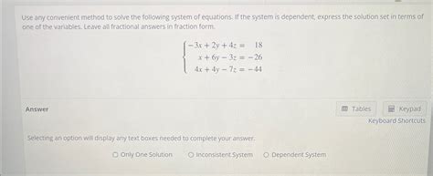 solved use any convenient method to solve the following