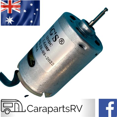 12v Fan Motor For Jensen And Elixir Caravan Roof Shower Hatches And Vents