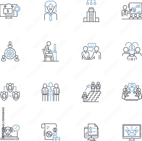 Entity Structure Line Icons Collection Hierarchy Architecture Nerk Existence Framework