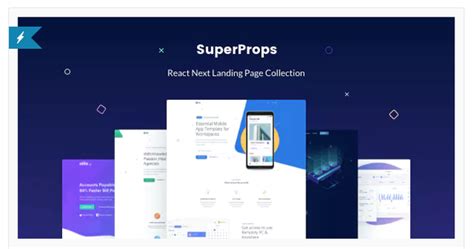 React Next Landing Page Collection