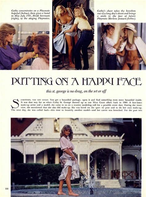 Heidi In Cathy St Georges Playmate Of The Month Pictorial Pipe And