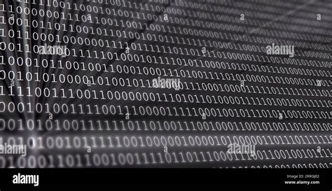 Colorful Digital Binary Data Digits And Streaming Binary Code