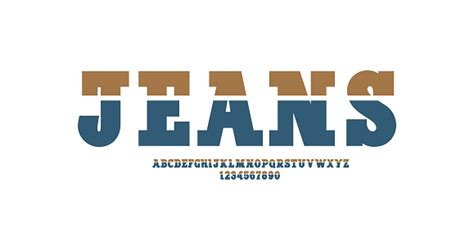 슬래브 세리프 글꼴 알파벳 Az의 울티컬러 문자와 09의 숫자 벡터 일러스트레이션 10eps 개념에 대한 스톡 벡터 아트 및 기타 이미지 Istock