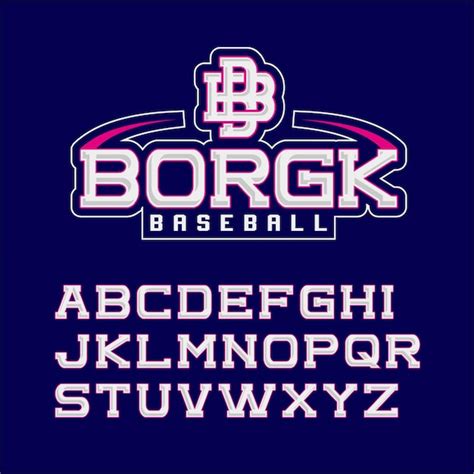 스포츠 모던 클래식 글꼴 타이포그래피 프리미엄 벡터