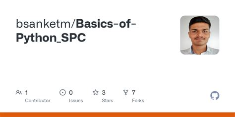 Basics Of Python SPC Python3 Ipynb At Main Bsanketm Basics Of Python SPC GitHub