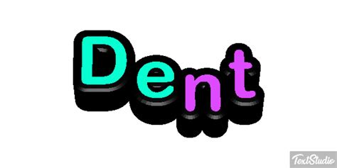 Dent Word Animated  Logo Designs