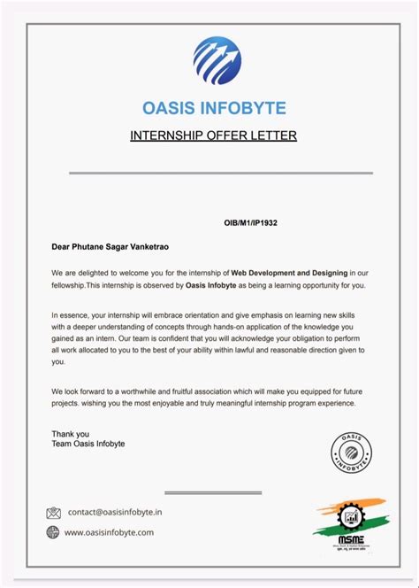 sagar phutane on linkedin webdevelopment share internship work oasisinfobyte…