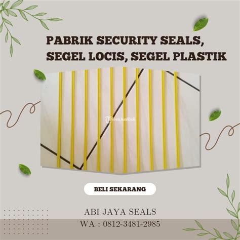 Segel Plastik Security Seals Locis Di Bone Tribun Jualbeli