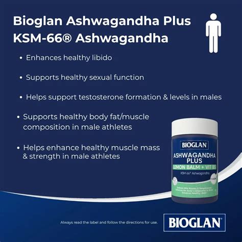 Bioglan Ashwagandha Plus 60 Tablets Your Discount Chemist Lasoo