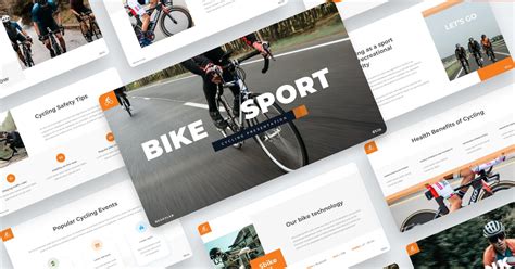 Bike Sport Cycling Powerpoint Template Incl Cycling And Sport Envato