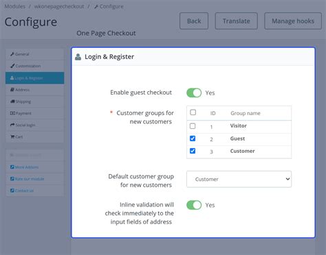 Prestashop One Page Step Checkout Easy Checkout Option WebKul