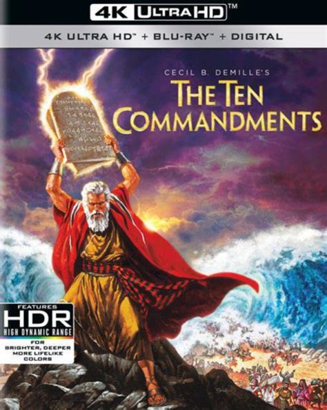 The Ten Commandments Uhd4k Blu Ray Fílmico