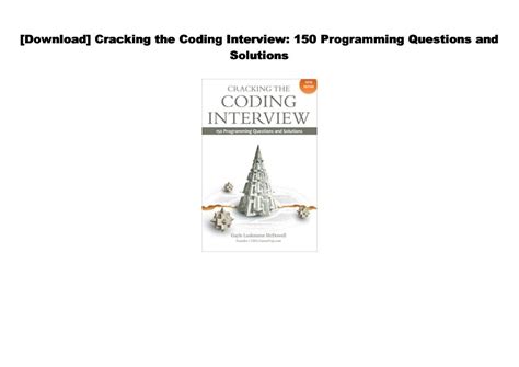 Read Cracking The Coding Interview 150 Programming Questions And