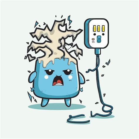 Premium Vector Vector Cute Electricity Cartoon Style