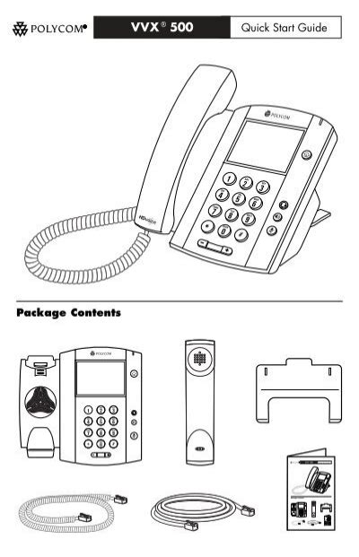 Polycom VVX 500 Quick Start Guide PDF