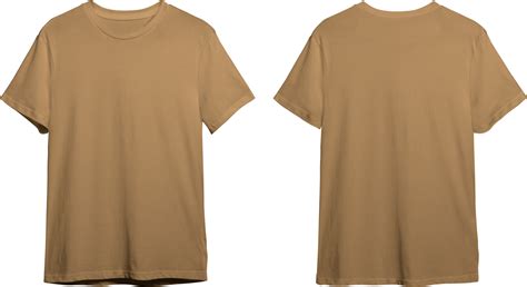 Download Pebble Brown Mens Classic T Shirt Front And Back For Free