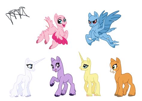 New Mane 6 By Mlp Basemaker On Deviantart