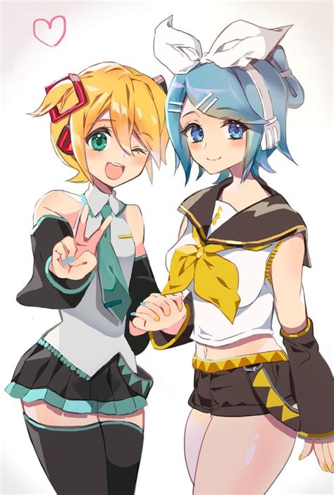 Miku X Rin By Aohito On Twitter Rkagamine