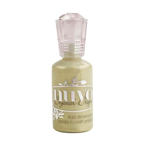 Nuvo Crystal Drops Metallic Pale Gold Rubber Stamps By Montarga