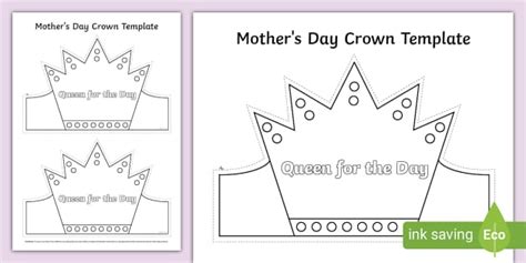 Mothers Day Crown Template Teacher Made Twinkl