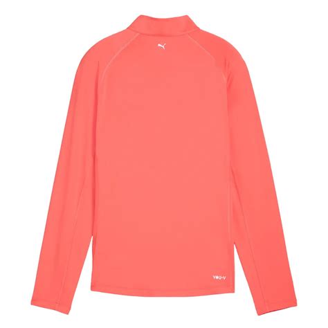 Puma Womens Youv Brrr Solid Golf 1 4 Zip Pullover 629521 05 Svp