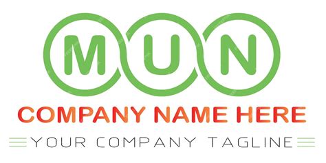 Premium Vector Mun Letter Logo Design