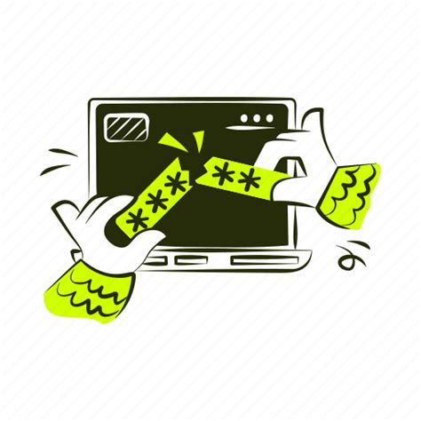 Pc Password Cracking Illustration Download On Iconfinder