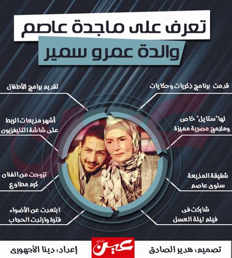 بالإنفوجراف تعرف على ماجدة عاصم والدة عمرو سمير أشهر مذيعة ربط فى