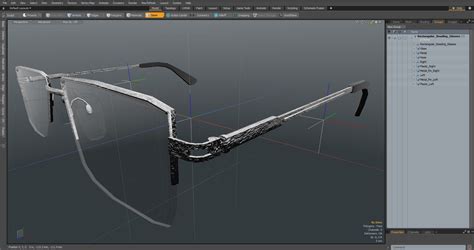 Rectangular Reading Glasses Model Turbosquid 2147312