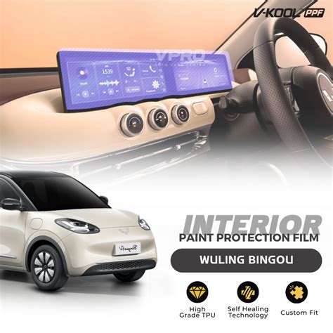 Jual Vkool Ppf Interior Protector Wuling Binguo Panel Konsol Shopee Indonesia