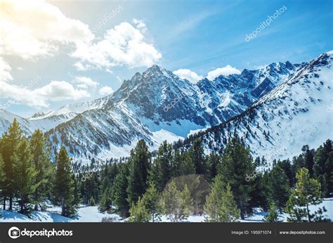 Snowy Mountain Landscape