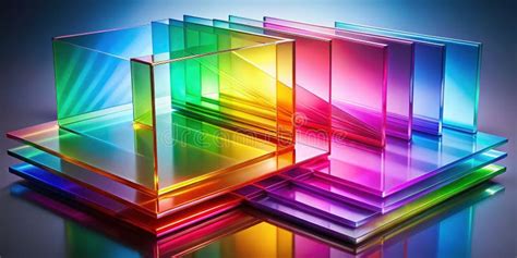 Stunning Plexiglass Abstract Art A Colorful Modern Geometric Background