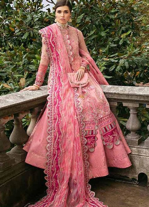 Republic Womenswear Embroidered Organza Suits Unstitched 3 Piece Rw21wu