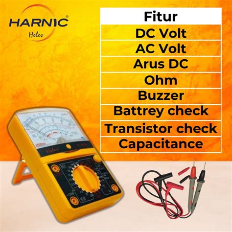 Jual Multitester Analog Heles Yx 367 Tr Buzzer Ori Shopee Indonesia