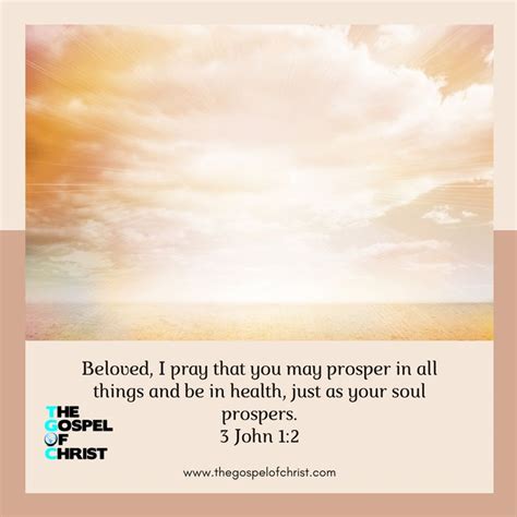 Beloved I Pray That You May Prosper In All Things And Be In Health