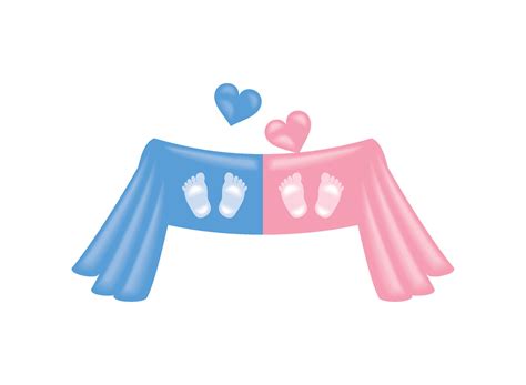 Gender Reveal Ribbon 47085181 Vector Art At Vecteezy