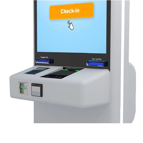 Check In Kiosk With Barcode Reader Q Kapp Quavis With Boarding