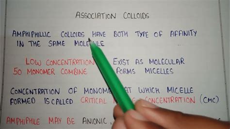 Association Colloids Colloidal Dispersion Critical Micelle