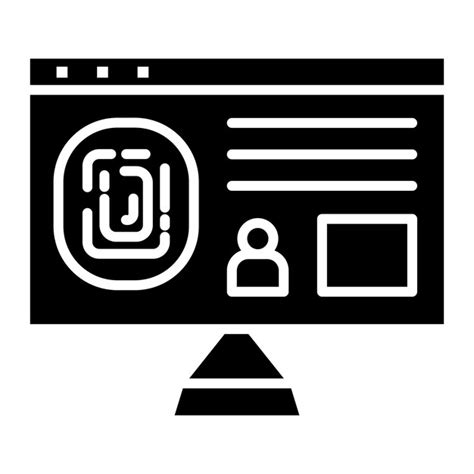Premium Vector Fingerprint Database Vector Illustration