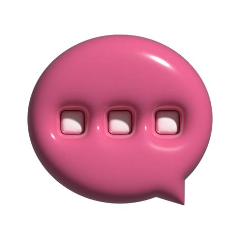 3d Chat Bubble Icon Illustration 24514513 Png