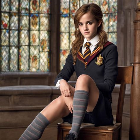 Emma Watson Tight Hogwarts Uniform Thigh High So By Nimpl On Deviantart