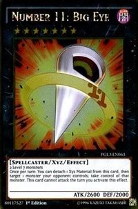 Number 11 Big Eye Premium Gold Infinite Gold Yugioh