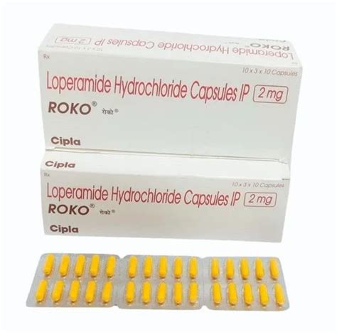 Loperamide Hydrochloride Capsules 2mg Roko At ₹ 300 Stripe Loperamide Tablet In Nagpur Id