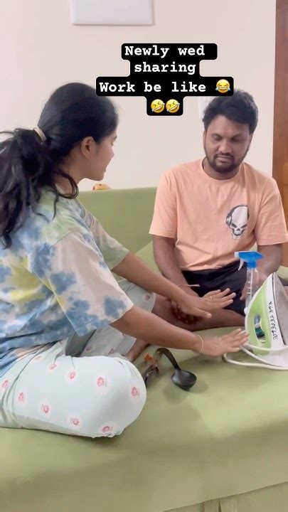 🤣newly Wed Sharing Work Be Like🤪 Balu Expression Crazy Asslu Youtube
