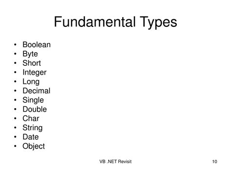 Ppt Vb Net Revisit Powerpoint Presentation Free Download Id3520996