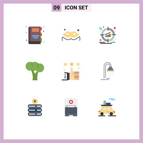 Conjunto De 9 9 Moderno Ui íconos Símbolos Señales Para Tumbas Me Gusta