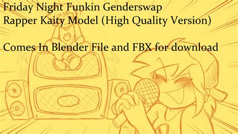 Fnf Genderswap Kaity Model Download Blenderfbx By Godofwhy On Deviantart